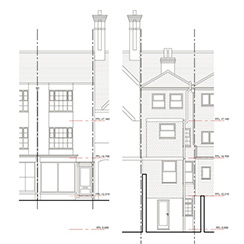 Grade II property transformation to home and personal library - Spruce ...