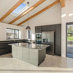 Modern four bedroom home replaces old barn - Spruce Architecture