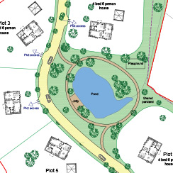 Site plan for nine new country homes in East Sussex - Spruce Architecture