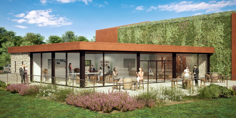 Plans and visuals for new winery and tasting rooms - Spruce Architecture